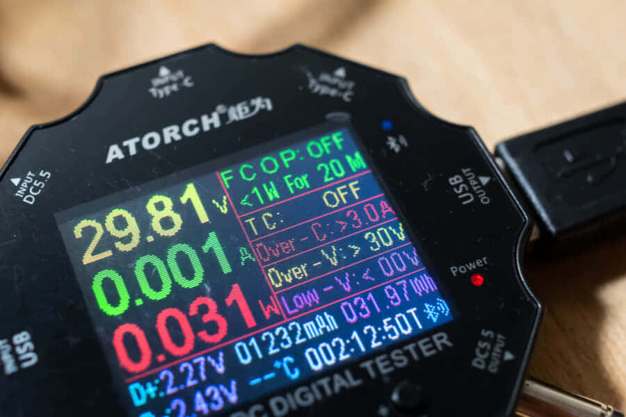ATORCH USBテスタ UD18レビュー、USB以外の電力測定にも対応できるUSBテスタ ｜ VOLTECHNO