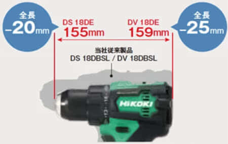 HiKOKI DS18DE/DV18DE コードレスドライバドリルを発売、使い勝手を向上したミドルクラス ｜ VOLTECHNO