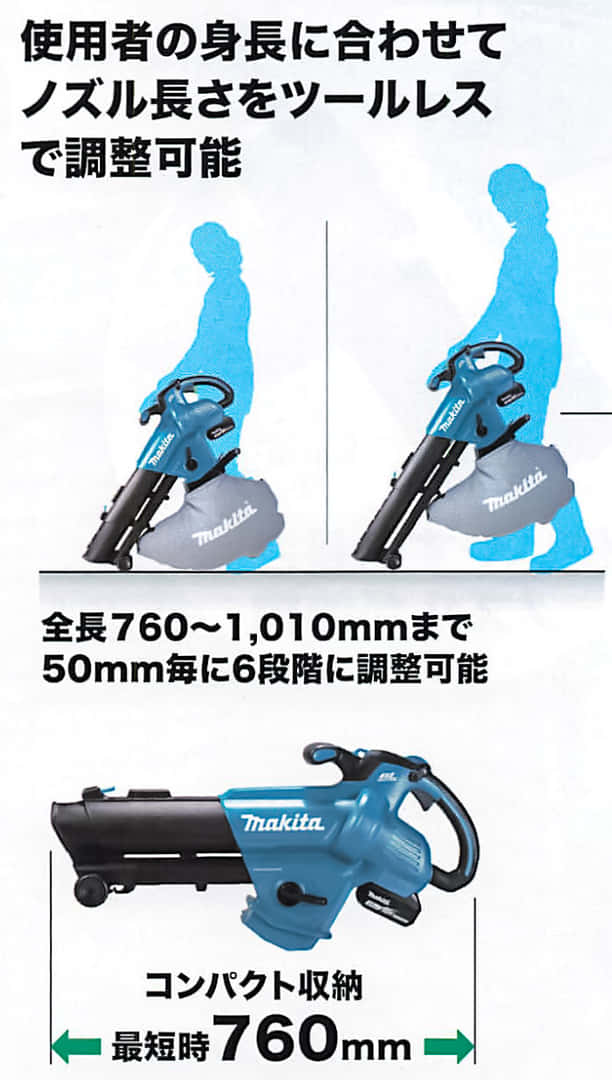 マキタ MUB187D 充電式ブロワ集じん機を発売、手軽に使える18Vモデル ｜ VOLTECHNO