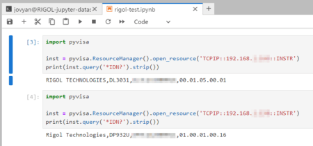 Jupyter NotebookからRIGOL測定器を遠隔操作する①【LAN接続の方法】 ｜ VOLTECHNO