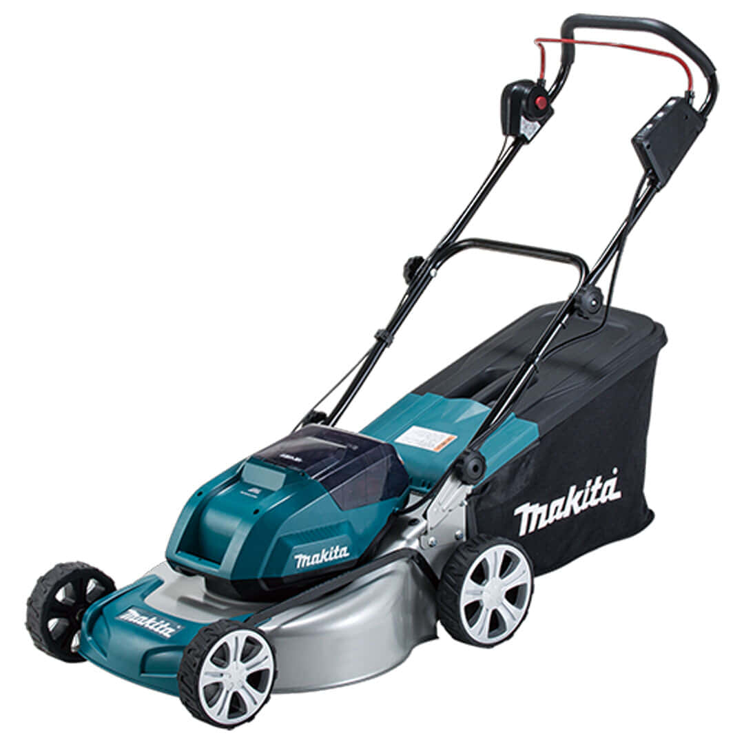 マキタ MLM466D 充電式芝刈機を発売、物前方傾斜+刃物回転加速性向上+電気ブレーキ ｜ VOLTECHNO